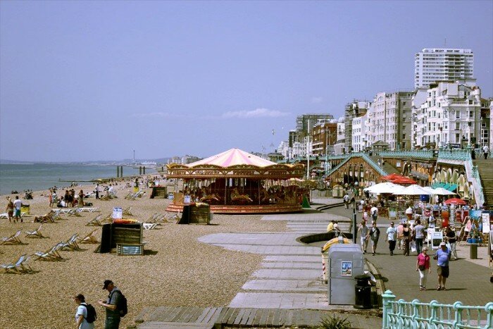 Brighton: praia perto de Londres
